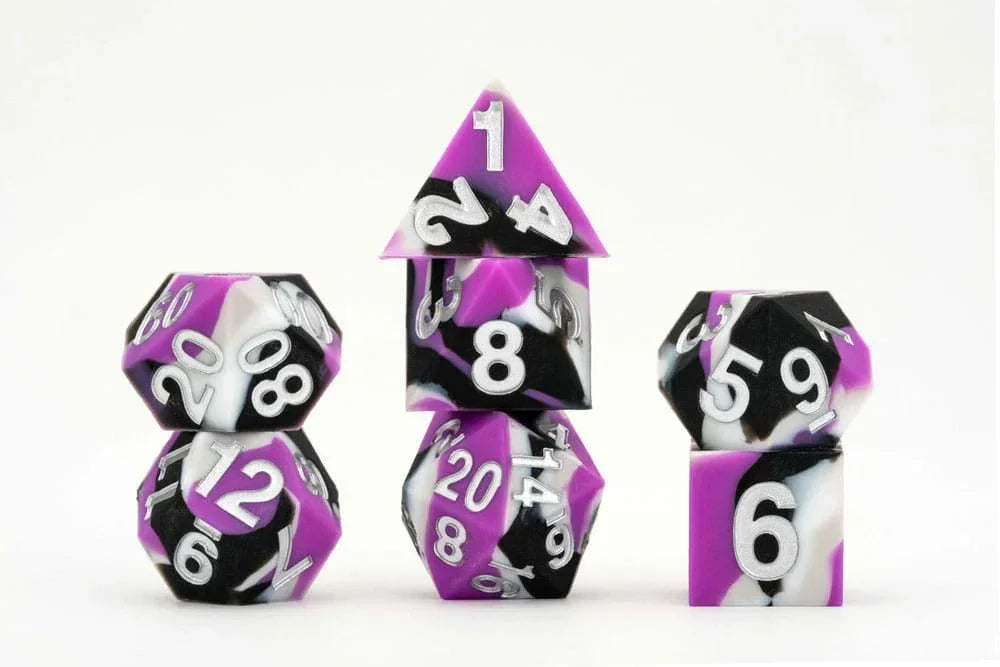 MDG Dice Set Pride Asexual Flag - Stöd LGBTQIA+ – Nerdbutiken