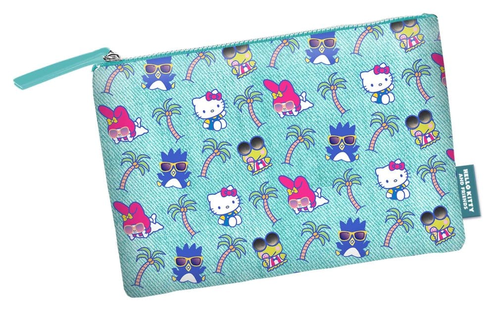 Sanrio Soleil Toaletväska Hello Kitty Palms Turkos – Nerdbutiken