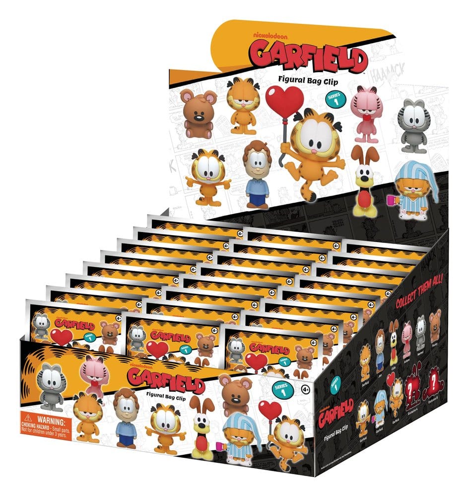 Garfield 3D Foam Bag Clips Serie 1 Display (24) – Nerdbutiken
